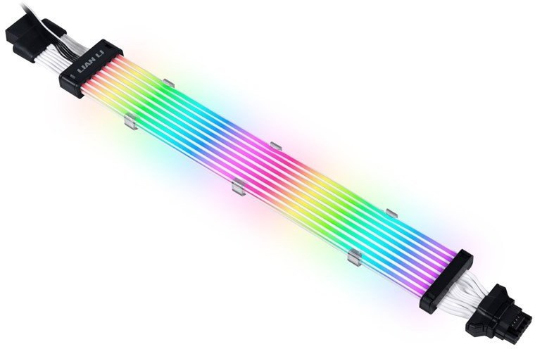 Lian Li Strimer plus V2 16-8 pins, 12+4-pin, 12VHPWR Adaptér, RGB ...