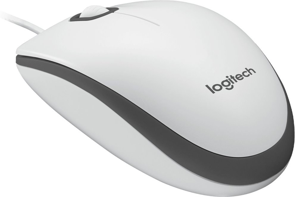 Logitech M100, optická myš, biela | Datacomp.sk