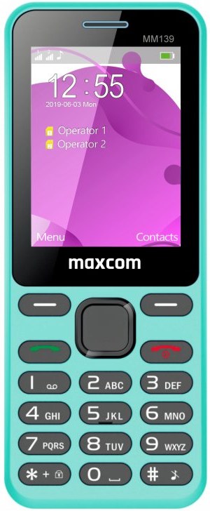 MAXCOM MM139, Mobilný telefón DUAL Sim, modrý | VÝPREDAJ