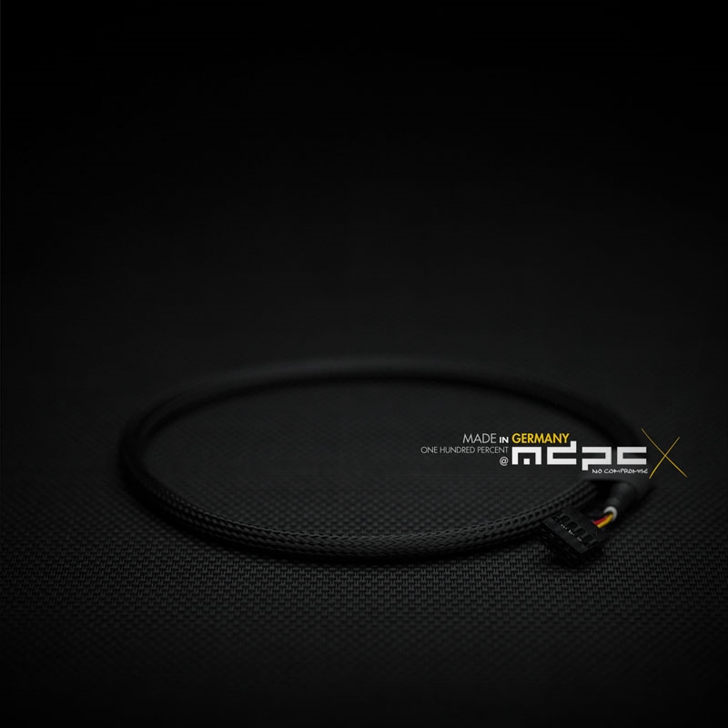 MDPC-X Front Panel Sleeve - Black, 1m | VÝPREDAJ