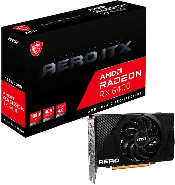 MSI Radeon RX 6400 AERO ITX 4G | VÝPREDAJ | Datacomp.sk