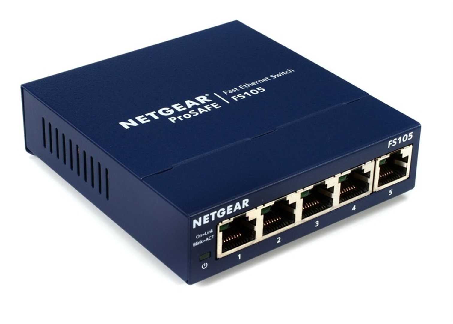 Netgear ProSafe 5-Port 10/100 Switch Metal External Power Supply (FS105 ...