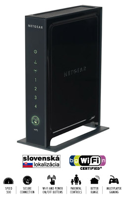 Netgear WiFi N router WNR2000, 4xLAN | VÝPREDAJ