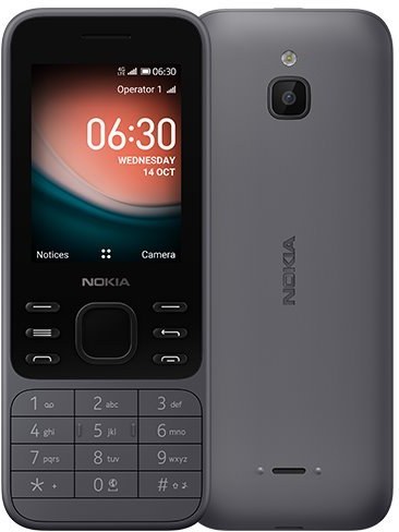 Nokia 6300 4G, Dual SIM, sivá otvorené balenie