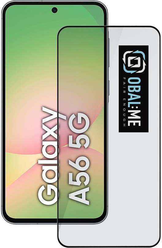 OBAL:ME 5D tvrdené sklo pre Samsung Galaxy A56 5G, čierne