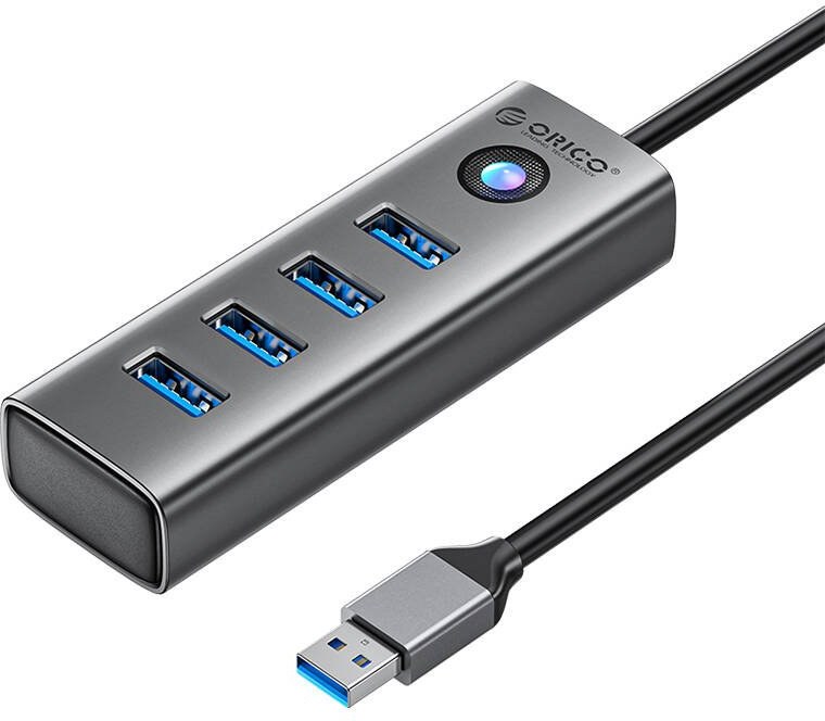 Orico USB 3.0, 4-port hub, sivý | Datacomp.sk