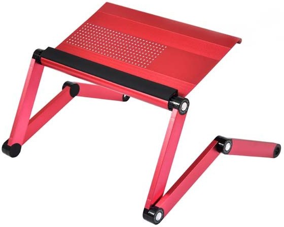 Podstavec pod notebook s možnosťou rotácie o 360°, ružový, hliník-plast ...