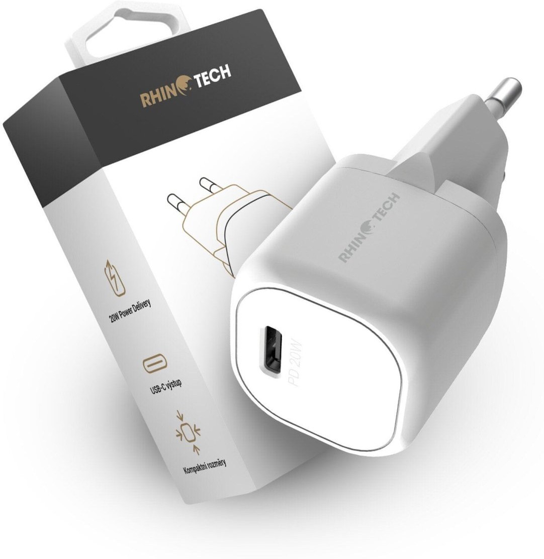 RhinoTech MINI 20W rýchlonabíjačka Typ-C PD biela | VÝPREDAJ