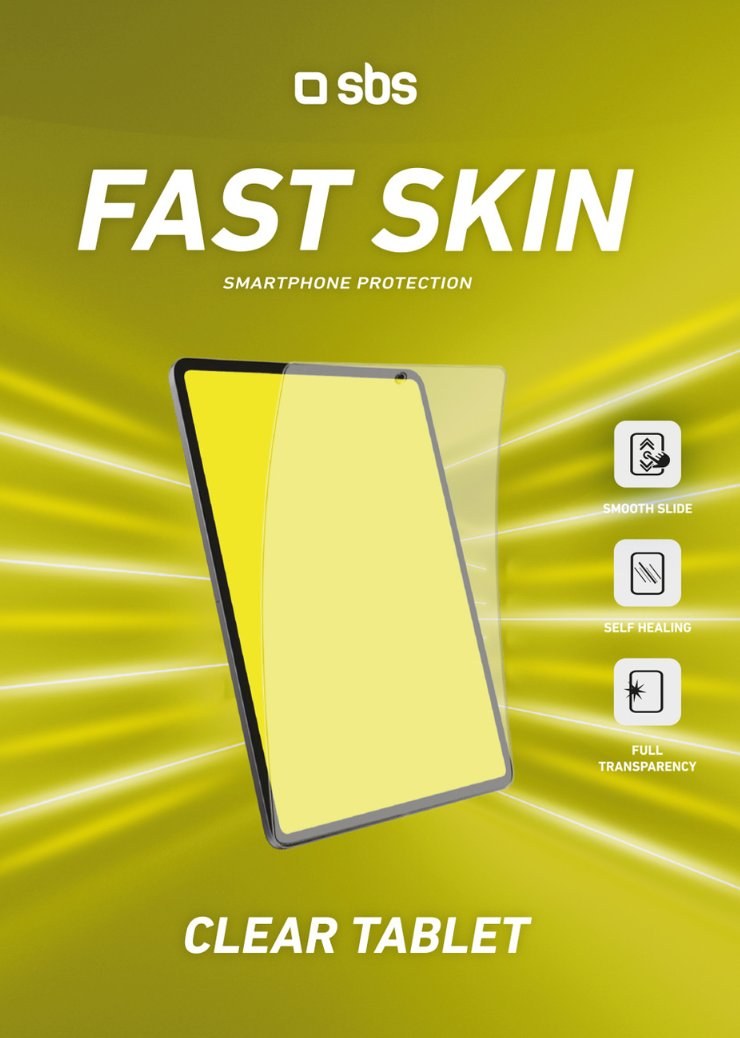 SBS Fast Skin CLEAR TABLET 3.0, fólia pre tablet číra