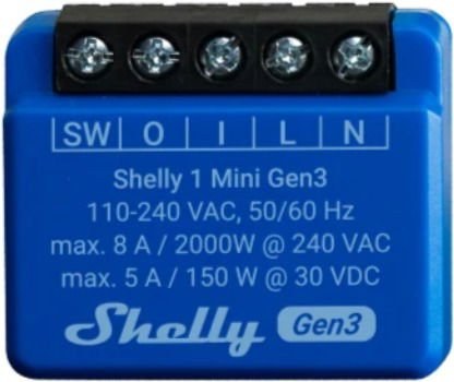 Shelly 1 Mini Gen3, switch | Datacomp.sk