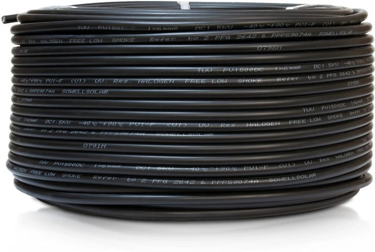 Solar DC kábel PV1500DC 6mm čierny 100m | Datacomp.sk