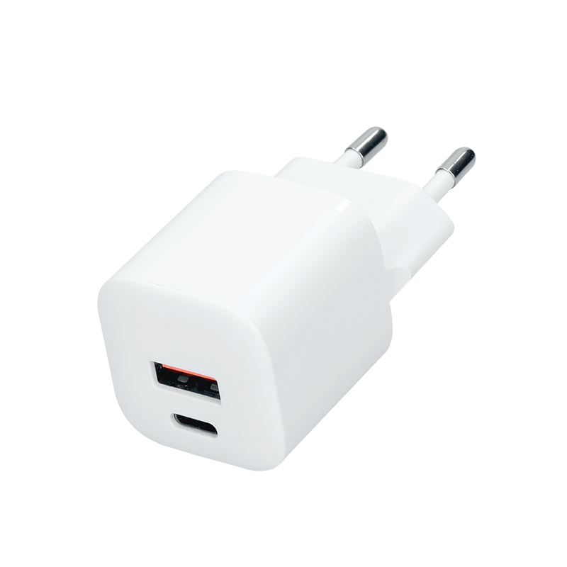 Solight DC77, USB-C + USB-A fast charger GaN 20W PD