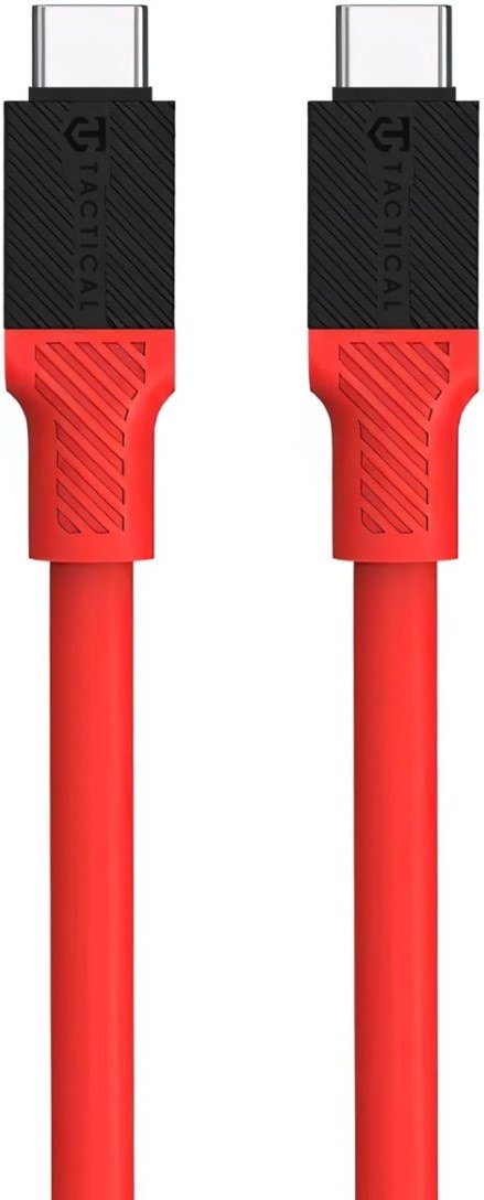 Tactical Fat Man kábel USB-C/USB-C 60 W, 1 m, červený