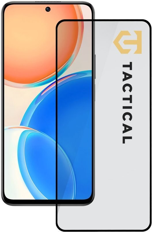 Tactical Glass Shield 5D sklo pre Honor X8, čierne | VÝPREDAJ