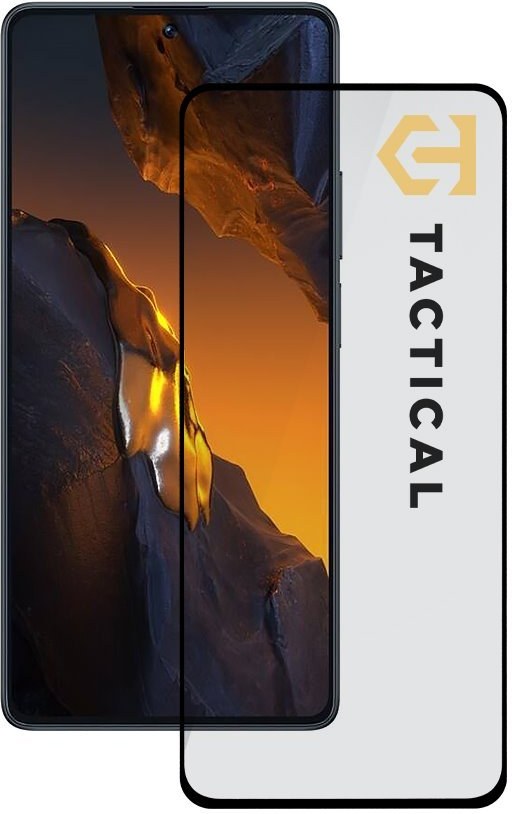 Tactical Glass Shield 5D sklo pre Poco F5 5G, čierne | VÝPREDAJ