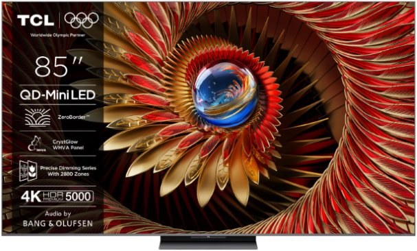 TCL 85C8K, C8K Premium QD-MiniLED UHD TV, 85" (215cm)