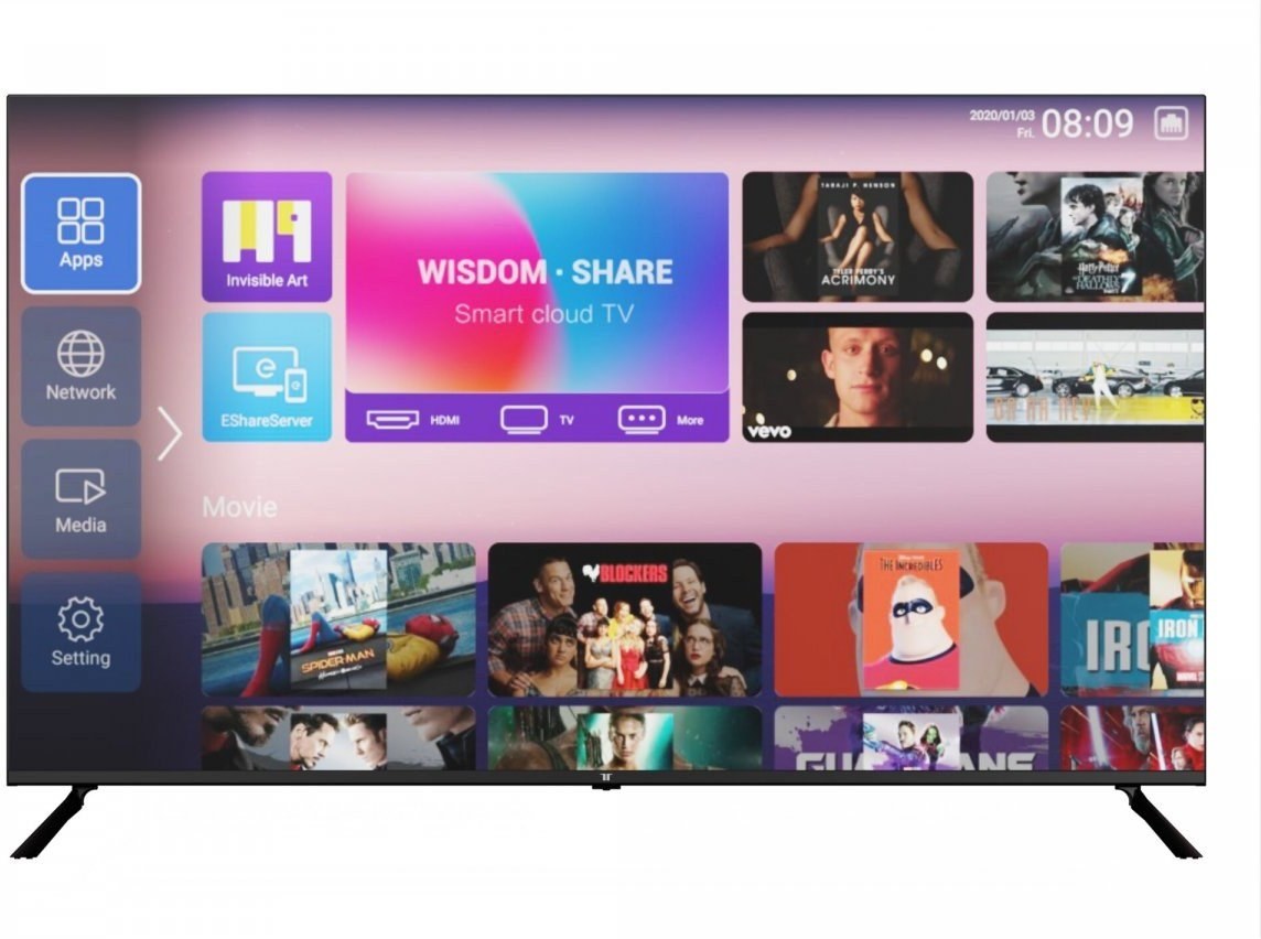 Tesla Smart UHD TV 55", 4K, HDR10, Android TV, (rozbalené)