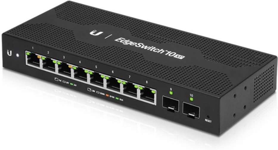 Ubiquiti EdgeMAX switch ES-10XP, 8x1000Mbps +2xSFP, PoE24V | VÝPREDAJ