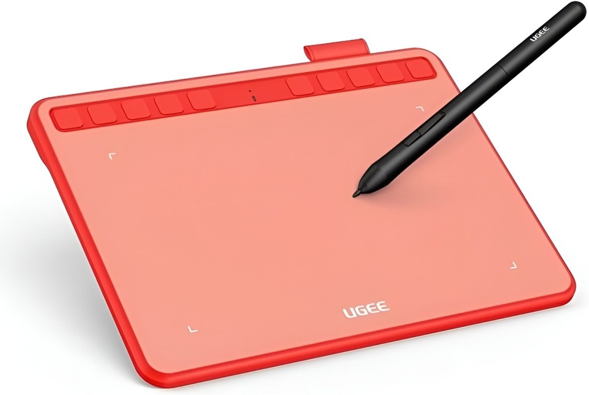 UGEE S640, grafický tablet, červený | Datacomp.sk