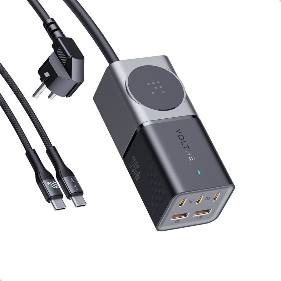 Voltme VITO Go EzTravel sieťová GaN nabíjačka 75W, čierny