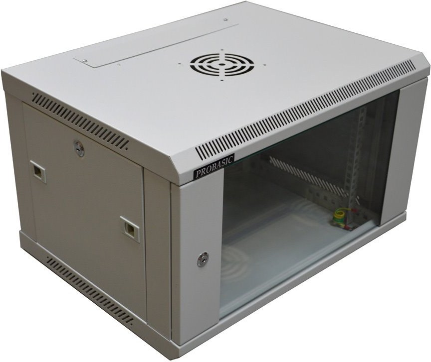 Zeta 19" závesný rack 6U/450mm, sivý | AKCIA